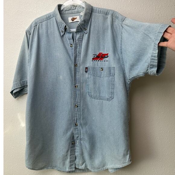 Winner's Circle | Shirts | Vintage Winners Circle Denim Shirt Light ...